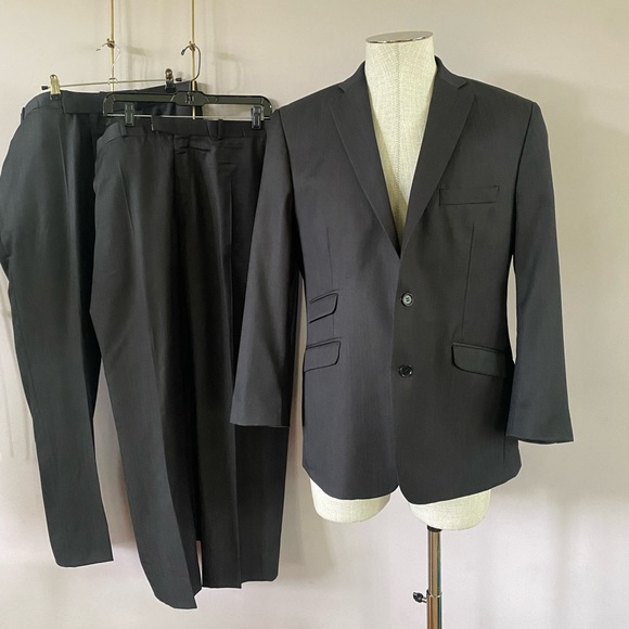 Odermark | Suits & Blazers | Odermark Dark Grey Wool Suit With Two ...